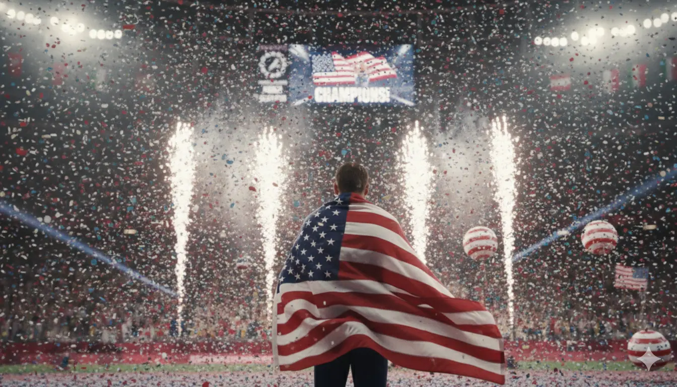 Why Athletes Wrap Themselves in Flags After Winning