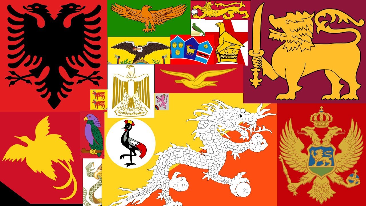 Traveling the World: Country Flags with Animals